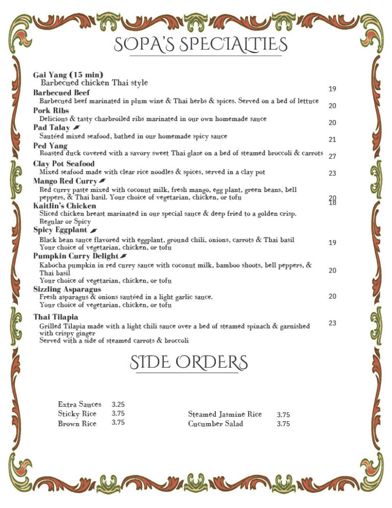 Home - Sopa Thai Cuisine
